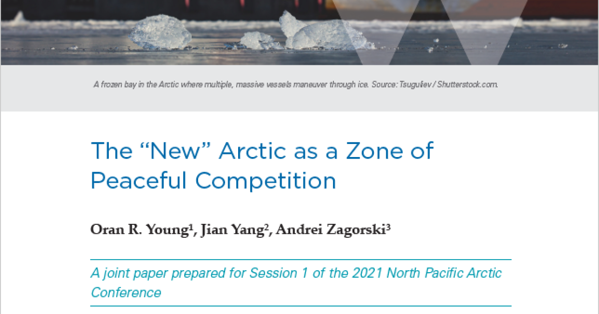 Polar Perspectives No. 11 | The “New” Arctic as a Zone of Peaceful ...