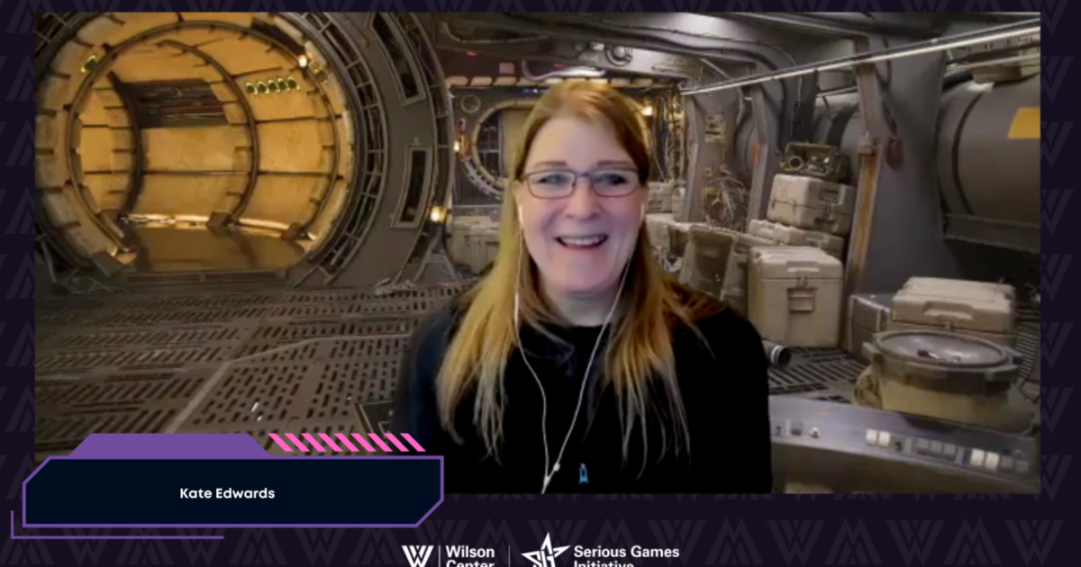 Serious Games: The Past, Present, and Future with Kate Edwards | Wilson ...